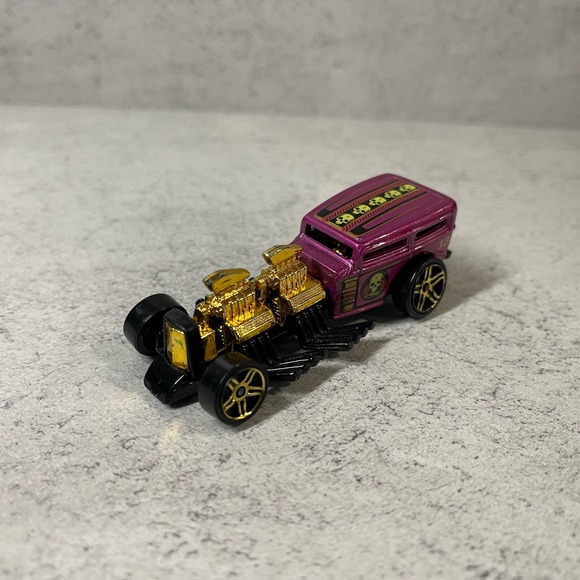 Hot Wheels | Toys | 996 Hot Wheels Way 2 Fast Purple Skull Rod | Poshmark